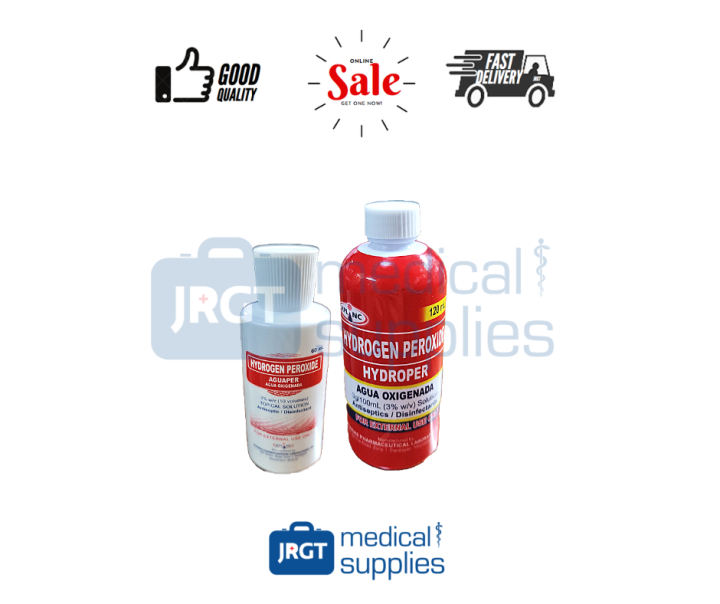 Aguaper Hydroper Hydrogen Peroxide 3% 30ml/60ml/120ml (1 Piece) JGRT ...