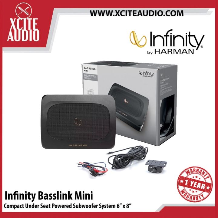 Infinity Basslink Mini Compact Underseat Powered Subwoofer System 6 x 8 ...
