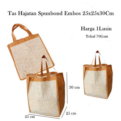 Tas Spunbond Embos 25x25x30Cm Tas Hajatan | Lazada Indonesia