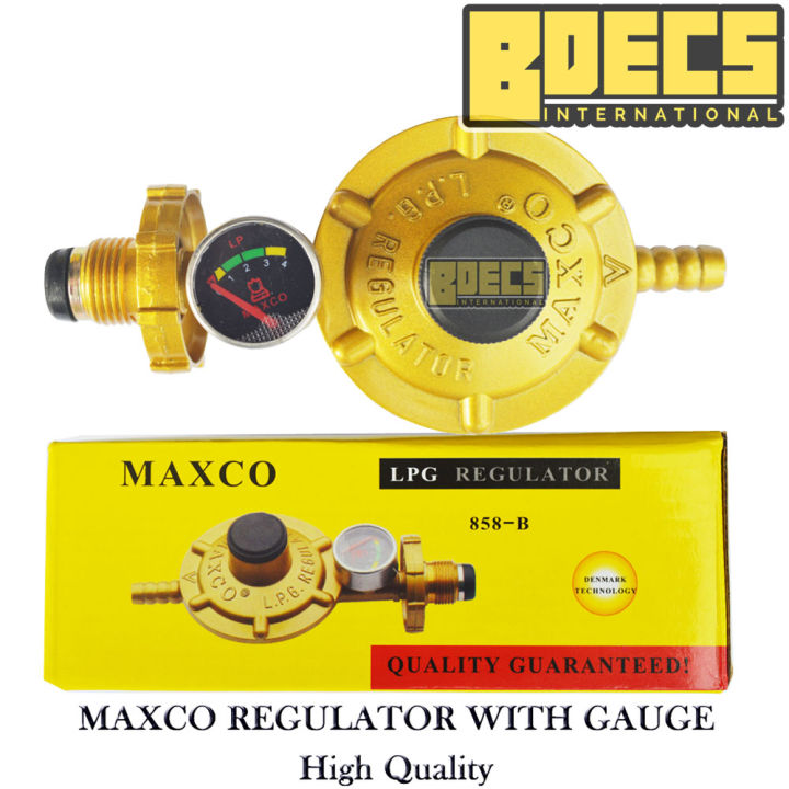 LPG Regulator Maxco With Gauge 858B Heavy Duty 1PC | Lazada PH