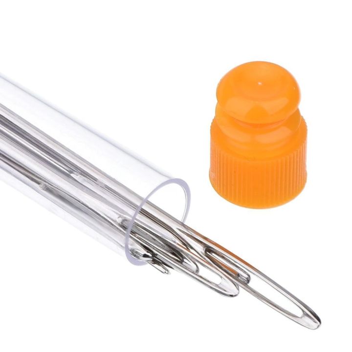 Lady Shop alat menjahit 9pcs/set jarum tumpul lobang besar jahit tangan ...