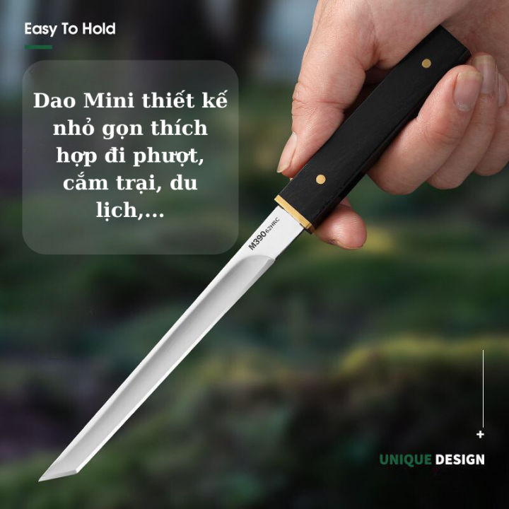 Dao Mini nhỏ gọn thích hợp mang theo khi đi phượt, cắm trại, du lịch ...