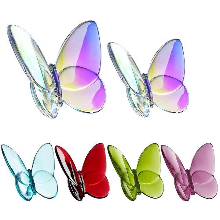 CBGU5 Multiple Color Crystal Butterfly Figurines Reflective Super ...