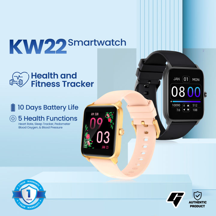 KW22 SMARTWATCH for Men and Women Health Functions Fitness 1.4 HD ...