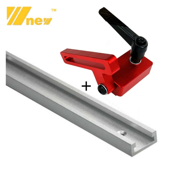 1 Set Aluminium Alloy T Track Slot Woodworking Miter Track Jig Fixture ...