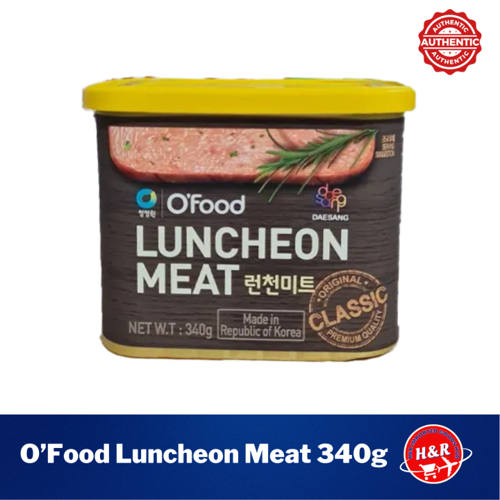 CJ O'FOOD Luncheon Meat 340g - Authentic Korean Luncheon meat for Savory Delights | Lazada PH