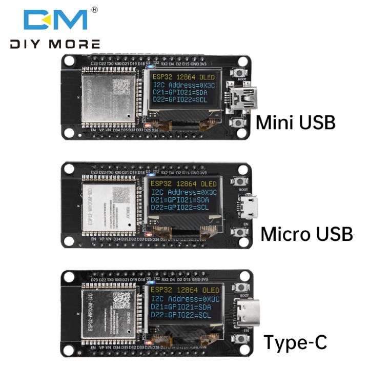 Diymore ESP32 ESP-WROOM-32D WIFI Development Board Module Ch340C With 0 ... Diymore ESP32 ESP-WROOM-32D WIFI Development Board Module Ch340C With 0 ...