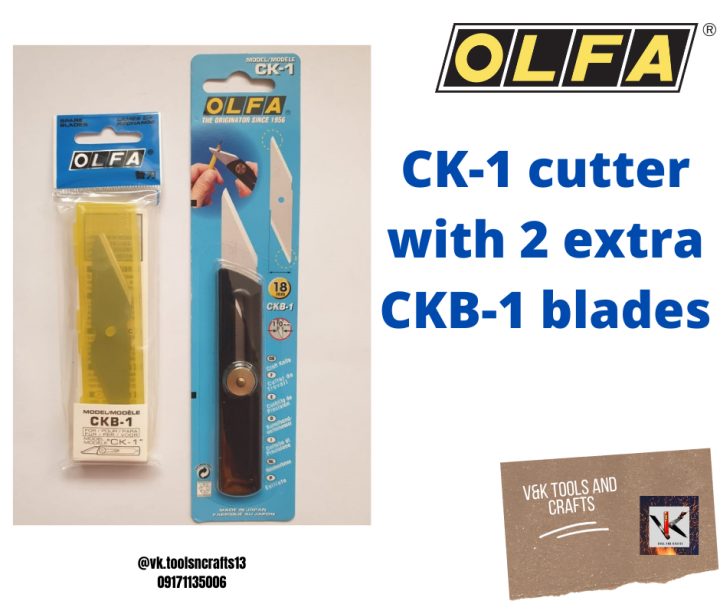 Olfa Stainless Steel Craft Knife CK-1 with 2 Extra CKB-1 Blades | Lazada PH