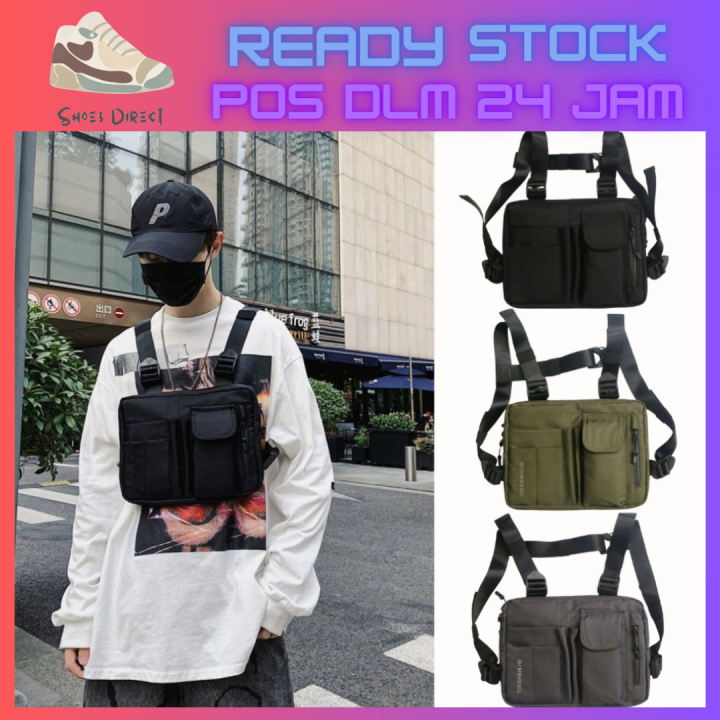 👠Shoes Direct 👠 Military Vest Bag Chest Bag Tactical Bag Bag Lelaki Beg ...