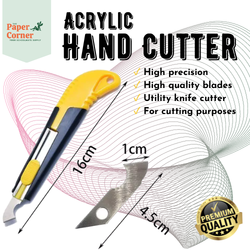 ACRYLIC HAND CUTTER RETRACTABLE Scoring Knife Tool 1 pc | Lazada PH