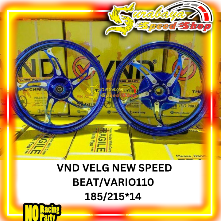 VND Velg model New Speed ukuran 185 / 215 Ring 14 Beat Vario 110 Scoopy ...