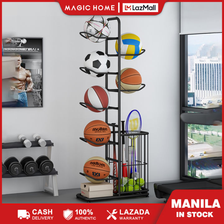 Magic Home Ball Storage Rack Iron Nordic Football Volleyball Basketball ...