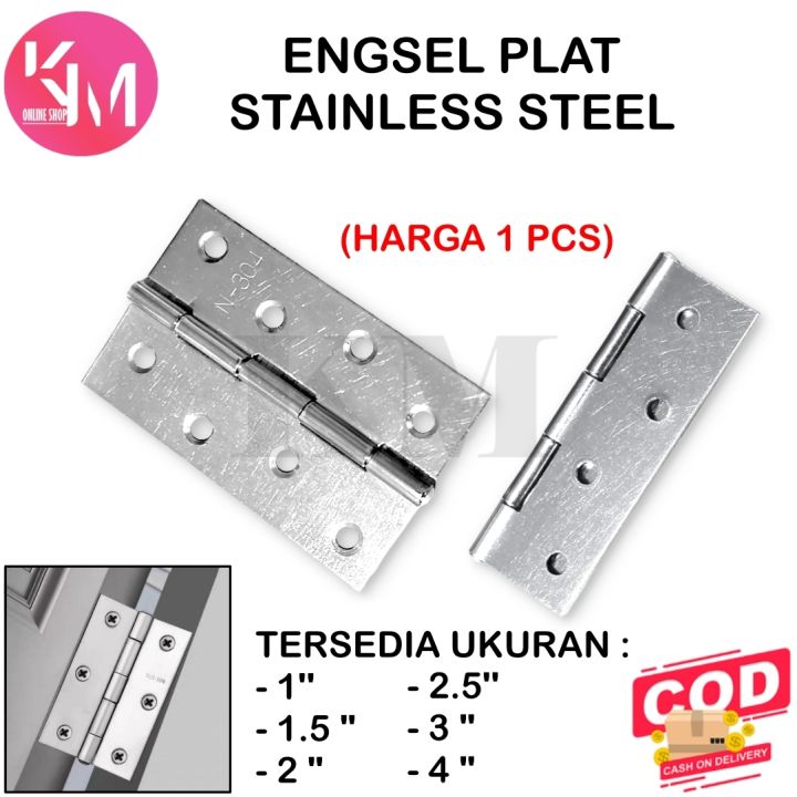 Engsel Plat Stainless Steel Engsel Plat Pintu Kandang Jendela Engsel ...