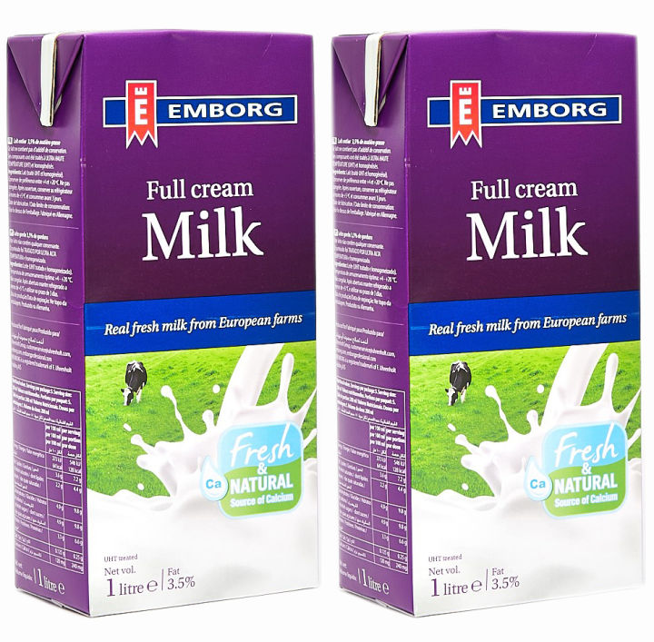 Emborg Full Cream Milk (2 x 1L) | Lazada PH