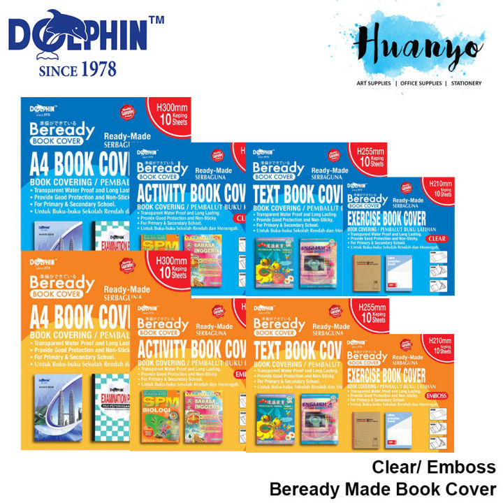Dolphin Beready Ready Made Book Cover (A4 Book/ Activity Book/ Text ...