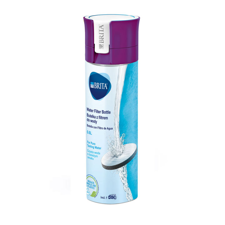 ขวดใสกรองน้ำ BRITA fill&go vital สี Purple | Lazada.co.th