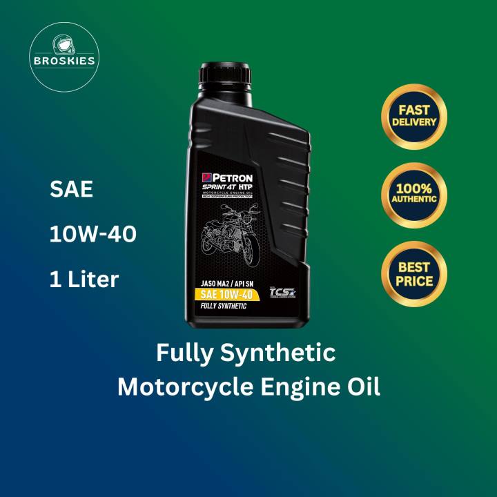 Petron Sprint 4T HTP Fully Synthetic Motorcycle Engine Oil SAE 10W-40 ...