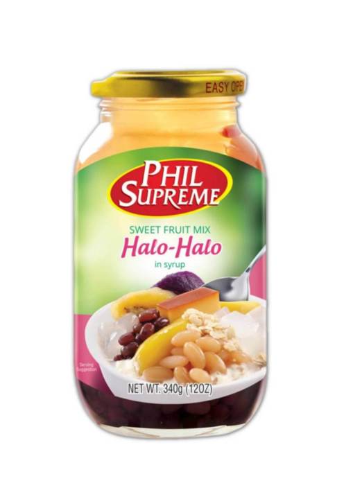 Phil Supreme Sweet Fruit Mix Halo-Halo in Extra Heavy Syrup I Purple Yam Jam Halayang Ube I ...