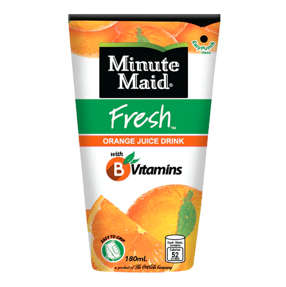 Minute Maid Fresh Orange Juice Drink 180ml | Lazada PH