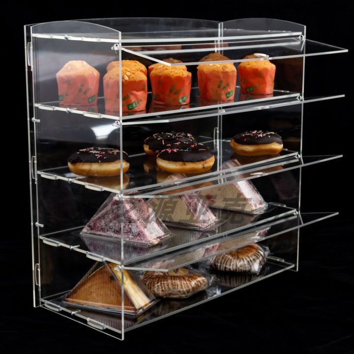 Postage acrylic transparent cupcake display box bread display box food ...