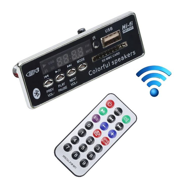 Bluetooth Wireless MP3 Player Decoder Board DC 12V Handsfree LED Screen ...