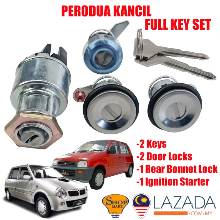 Perodua Kancil Full Key Set Ignition Switch Key Starter Door Lock ...