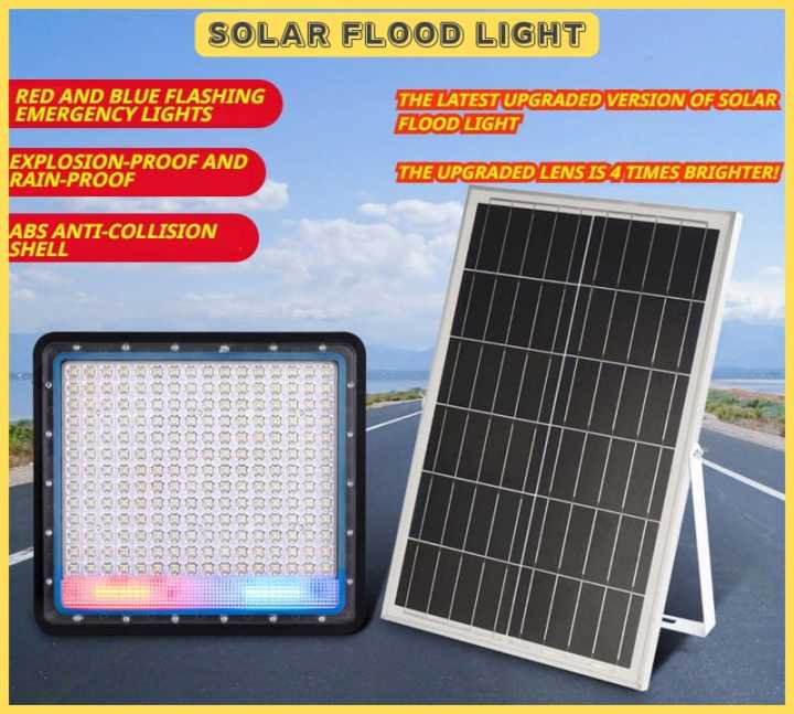 1000W Lampu Solar Light Outdoor Lighting LED Solar Spotlight ...
