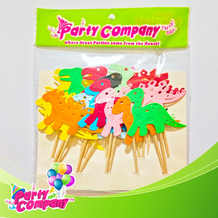 20pcs. Dinosaur Themed Cupcake Toppers | Lazada PH