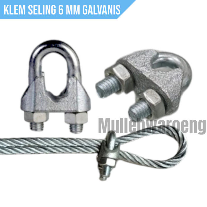 KLEM SELING 6 MM / KLEM BULDOGRIP 6MM / KLEM SELLING WIRE ROPE MURAH ...