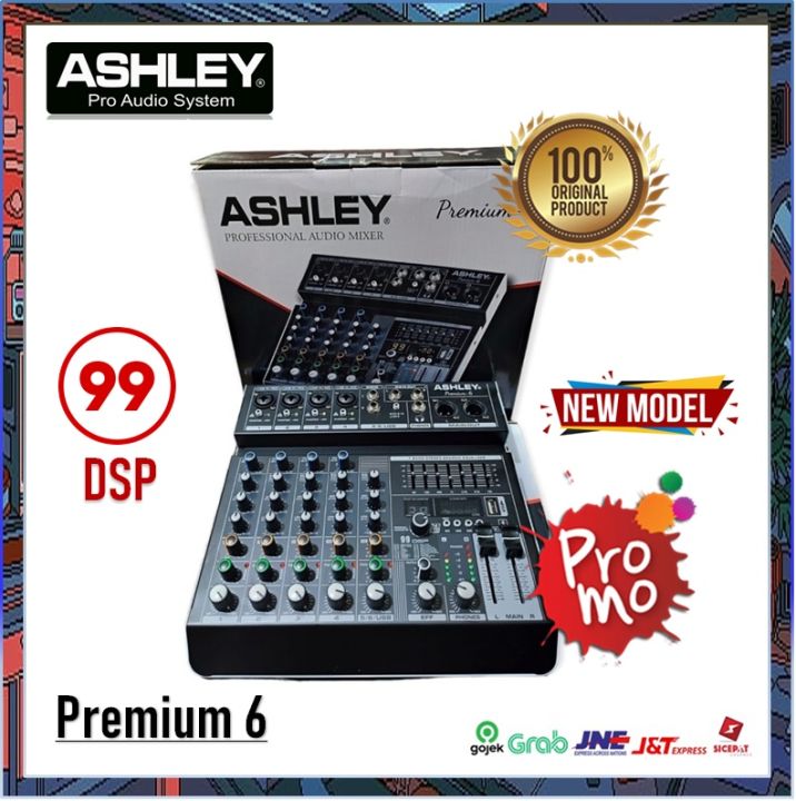 MIXER AUDIO ASHLEY PREMIUM-6 (6 CHANNEL)RECORD PLUS SOUNCARD,BLUETOOTH | Lazada Indonesia