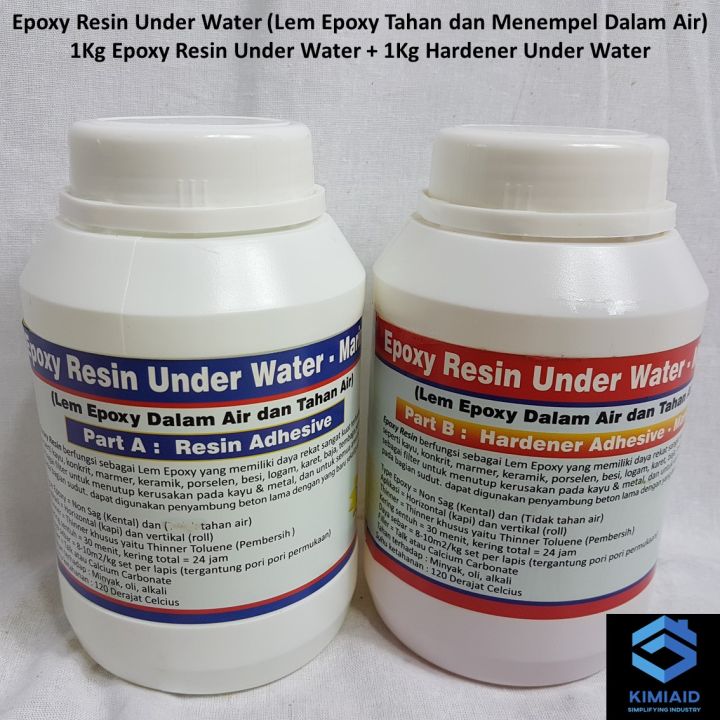 Epoxy Resin Under Water - 2Kg - Lem Epoxy Tahan Air - Lem Beton - Lem ...
