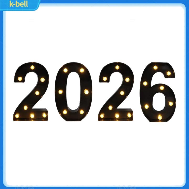 k-bell 2026 Number Sign Sparkling Digital Lights Light Up Led Marquee ...