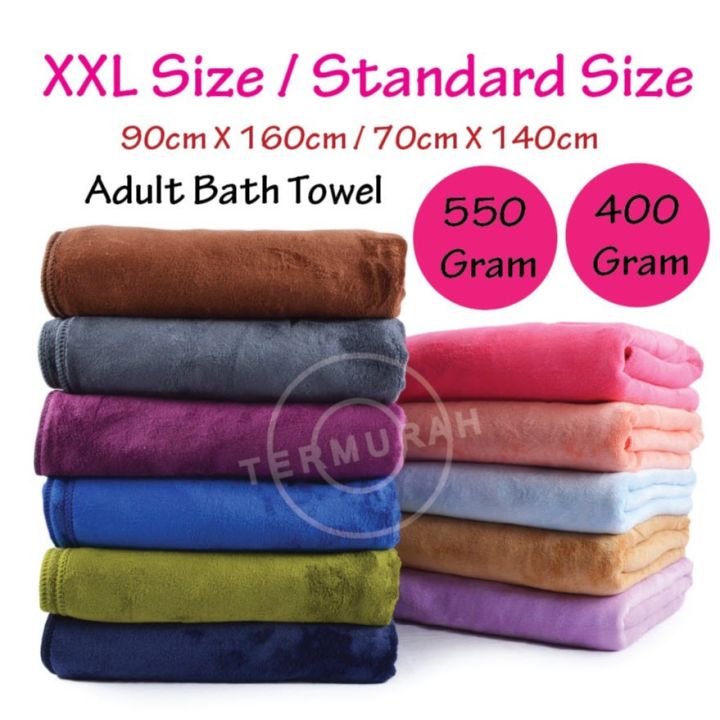 AuraPro Tuala Mandi Tebal Termurah Besar Dewasa Extra Large Thick Adult ...