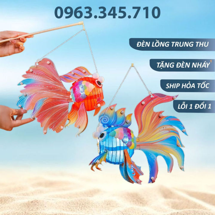 Đèn Lồng Trung Thu - Lồng Đèn Trung Thu Con Cá Handmade Nhiều Màu Tặng ...