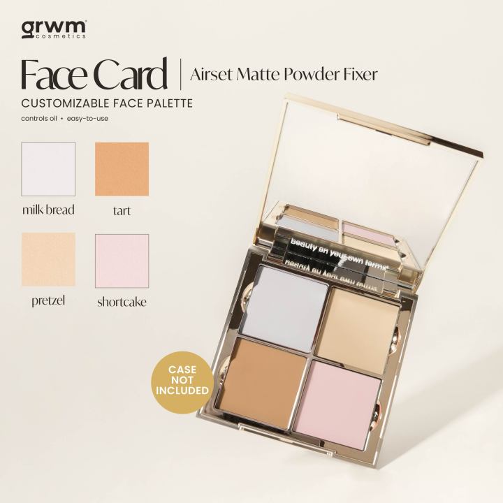 GRWM Cosmetics Face Card - Airset Matte Powder Fixer [case not included ...