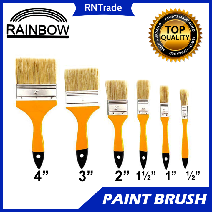 Utility Industrial Paint Brush (1 in, 1-1/2 in, 1/2 in, 3 in, 4 in ...