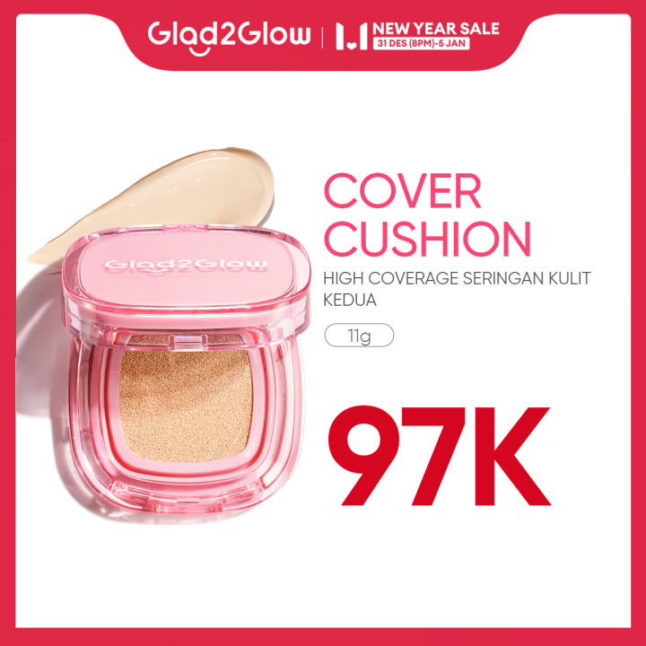 Glad2Glow Perfect Cover Cushion 11g 5 Shades Matte Finish Make Up BB ...