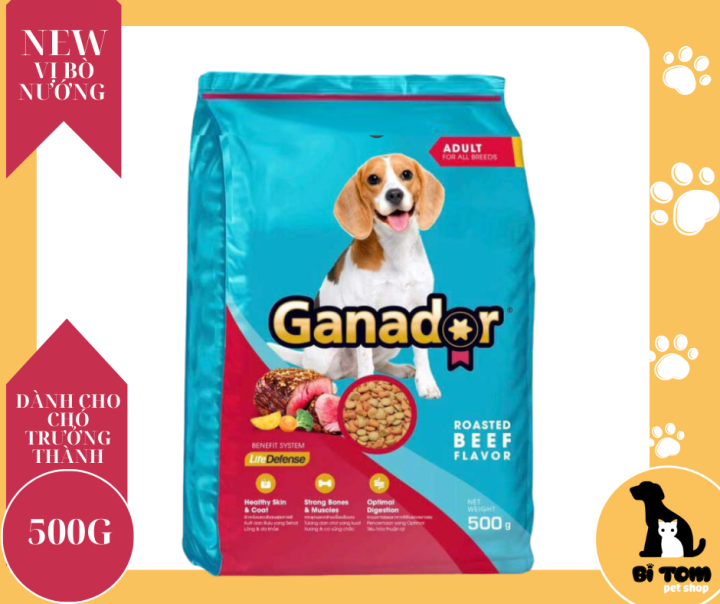 Thức ăn cho chó lớn Ganador vị bò nướng 400g - Vị mới | Lazada.vn
