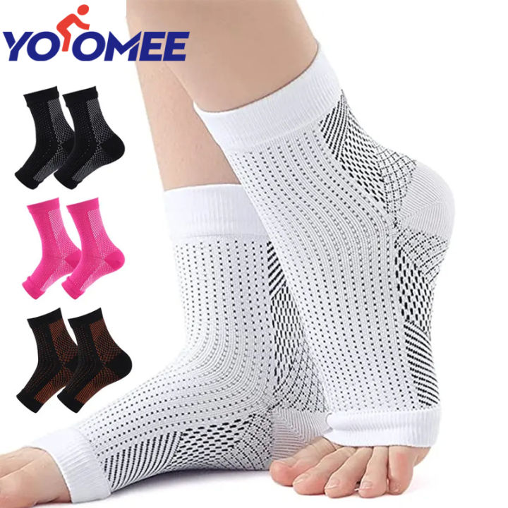 Yoomee 1 cặp hỗ trợ mắt cá chân viêm cân gan chân vớ cho phụ nữ và nam ...
