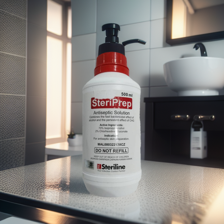 STERIPREP ANTISEPTIC SOLUTION 500ml/bot[Chlorhexidine Gluconate ...