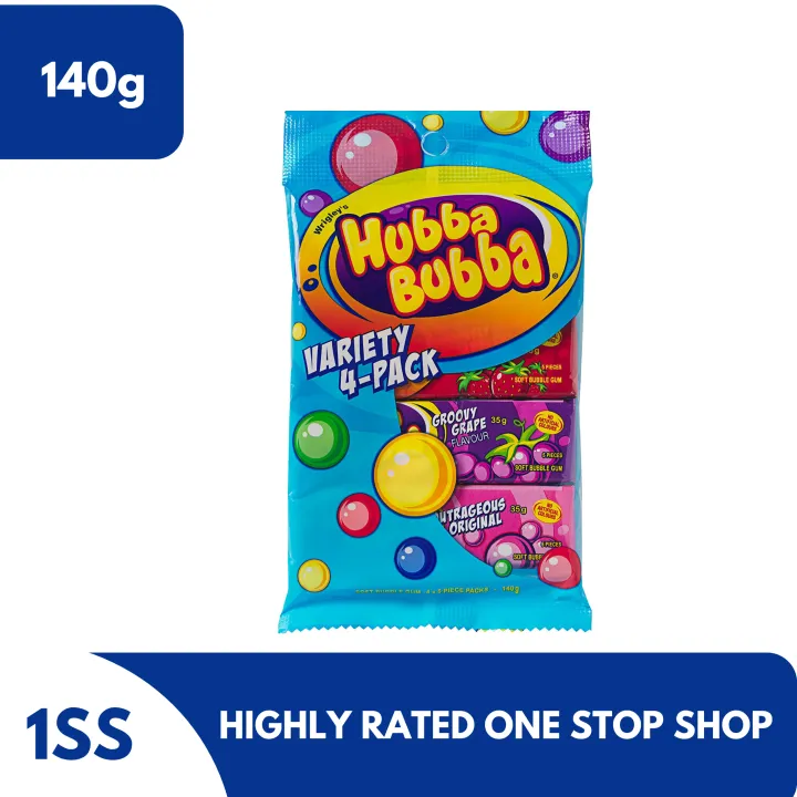 Hubba Bubba Variety 4-Pack, 140g | Lazada PH
