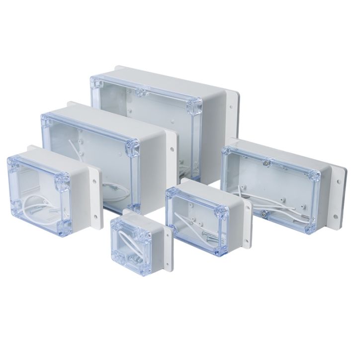 Clear Waterproof Junction Box Plastic Enclosure Box Project Instrument ...
