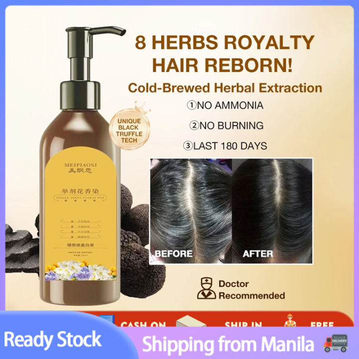 Top Sale Japanese Natural Hair Dye Shampoo Gray Coverage 300ml 100% ...