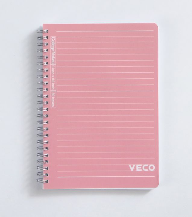 Veco College Notes Color Coding Notebook 80lvs 6x8.5in 60gsm with ...