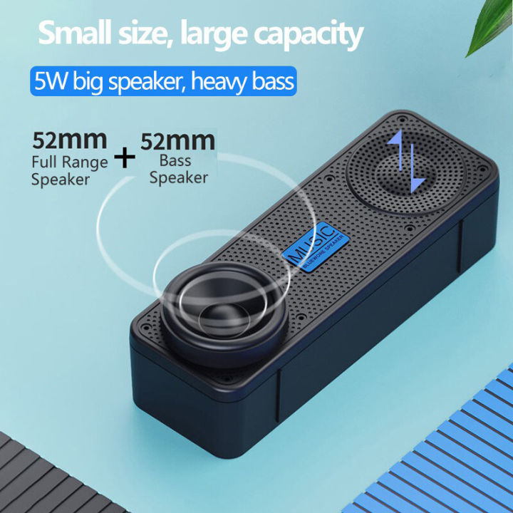 🔥bluetooth Speaker Wireless Bluetooth 5 0 Speaker 9d Stereo Hifi Bass