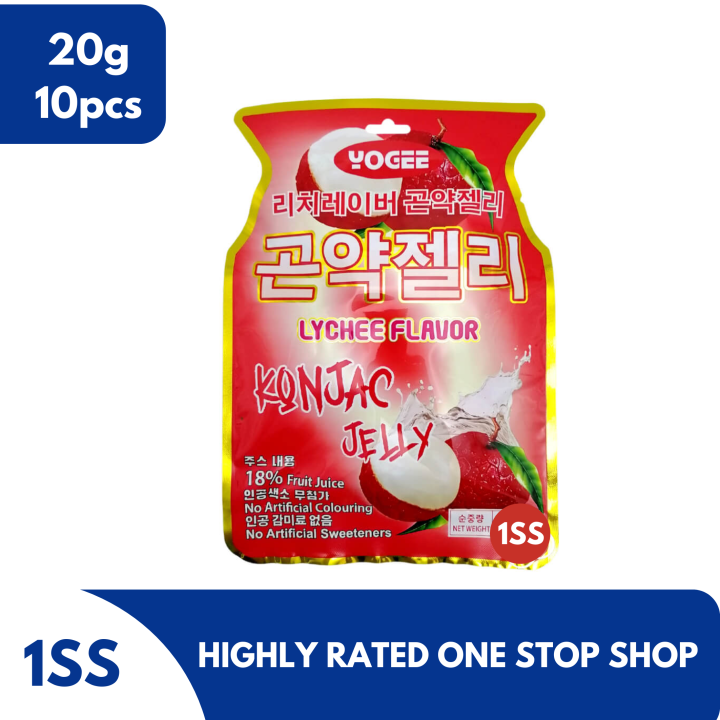 Yogee Lychee Konjac Jelly, 20g x 10pcs | Lazada PH