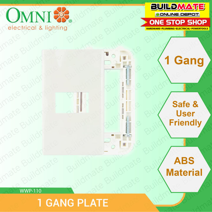 BUILDMATE Omni 1-Gang Plate WWP-110 WIDE SERIES | Lazada PH
