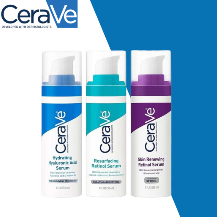 CeraVe Resurfacing Retinol Serum Face Essence Suitable for Sensitive ...