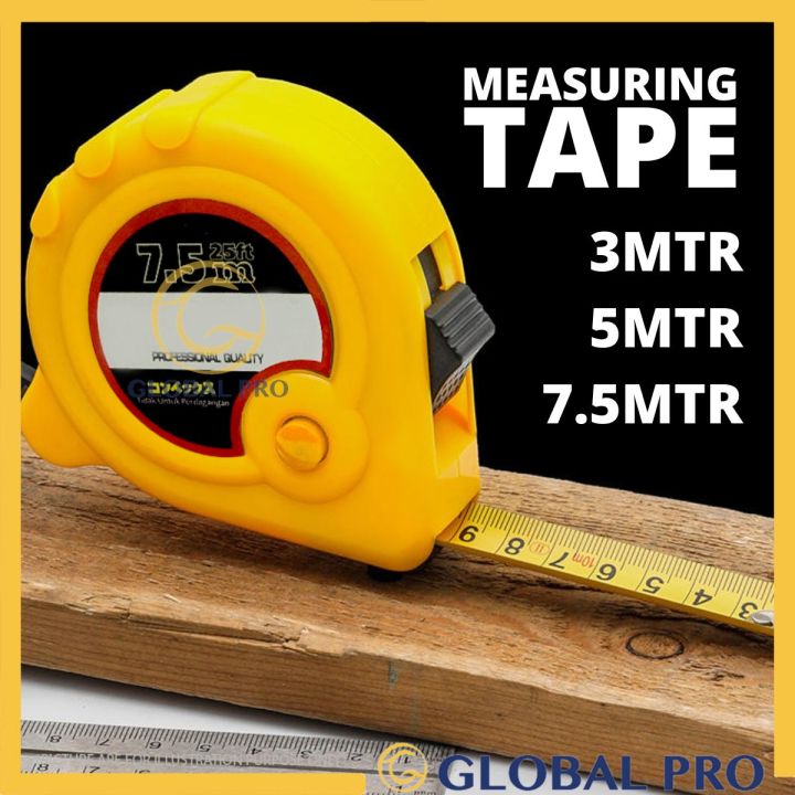 3M / 5M / 7.5M PREMIUM Thick Measuring Tape High Precision Clear Tape ...