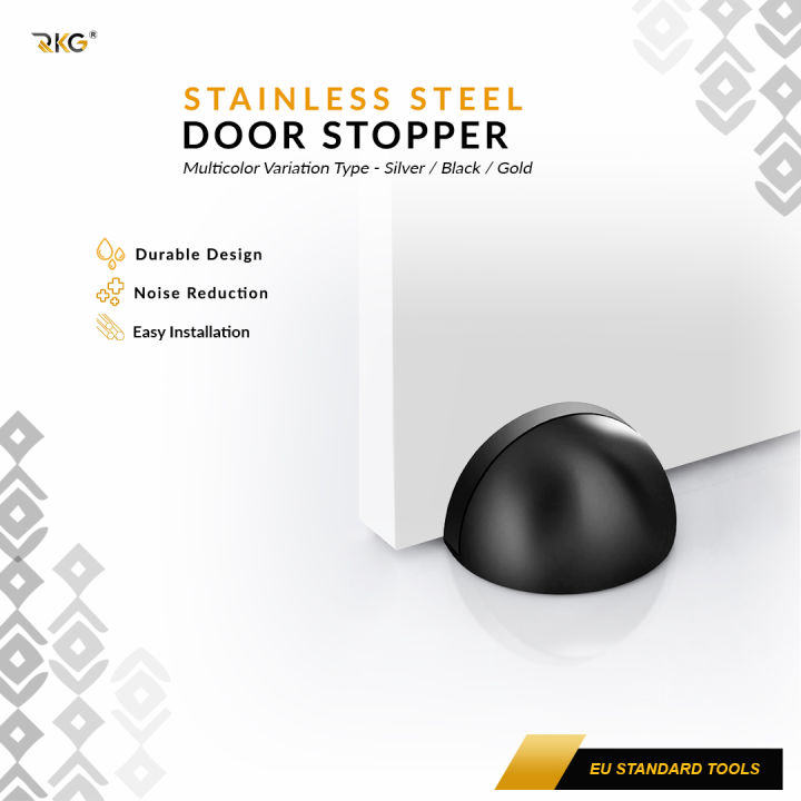Door Stop Bulat Rubber Stainless Penahan Pintu Karet DSP-150 | Lazada ...